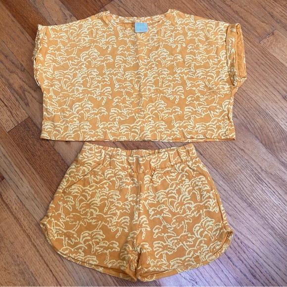 Zara | Matching Sets | Zara Kids Set In Yellow And Cream | Poshmark